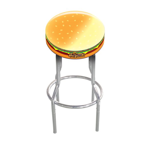 Burger Time 21.5" to 29.5" Adjustable Arcade Stool, Arcade1Up - Walmart.com