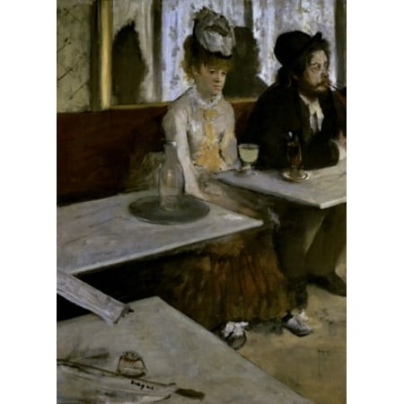 In a Cafe (Absinthe) , 1876 , Edgar Degas (1834-1917/French) , Musee d ...