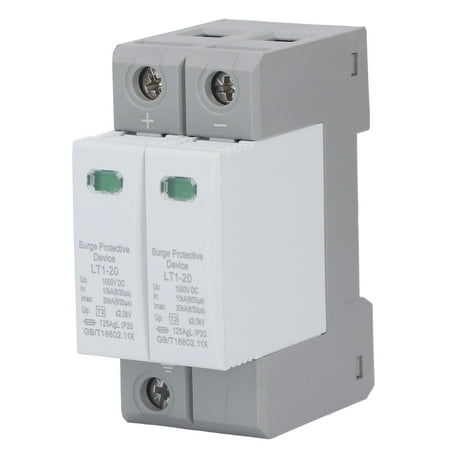 Photovoltaic Surge Protector 10KA To 20KA 2P 36mm Rail Installation ...