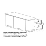 Free Shipping! Prepac Coal Harbor Modern Wall Mounted Hutch, Black ...