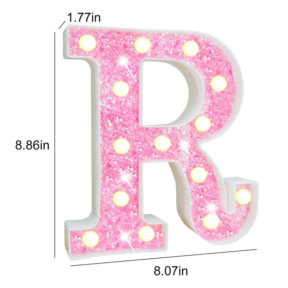 The Letter R In Glitter
