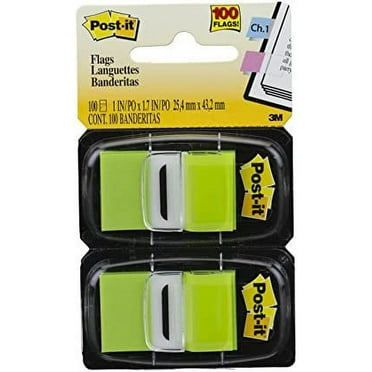 Post it Sign Here Message Flags, Assorted Colors, 1/2 in, 20/Color, 5 ...