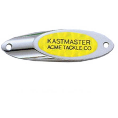 Acme Tackle Kastmaster 1/2 oz Chrome and Chartreuse Spoon Lure ...