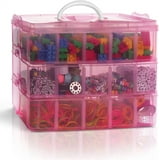 Casewin 3-Layer Things & Crafts Storage Box with 30 Adjustable ...
