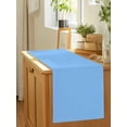 Abstract Sky Blue Theme Table Runner 90 Inch Long Modern Minimalist Art ...