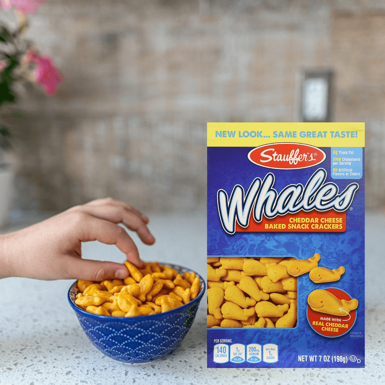 Whale Crackers From Walmart Amazon.com: Stauffers Whales Baked Cheddar