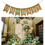 Shimmer Anna Shine Baby Burlap Banner Oh Baby Banner for Baby Shower ...