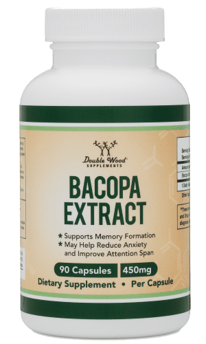 Bacopa Extract 450mg, 90 Count (Made in USA) Non-GMO, Gluten Free ...
