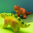 Jumbo Dino Squeeze Squishies Pack of 2 - T-Rex and Stegosaurus Stress ...