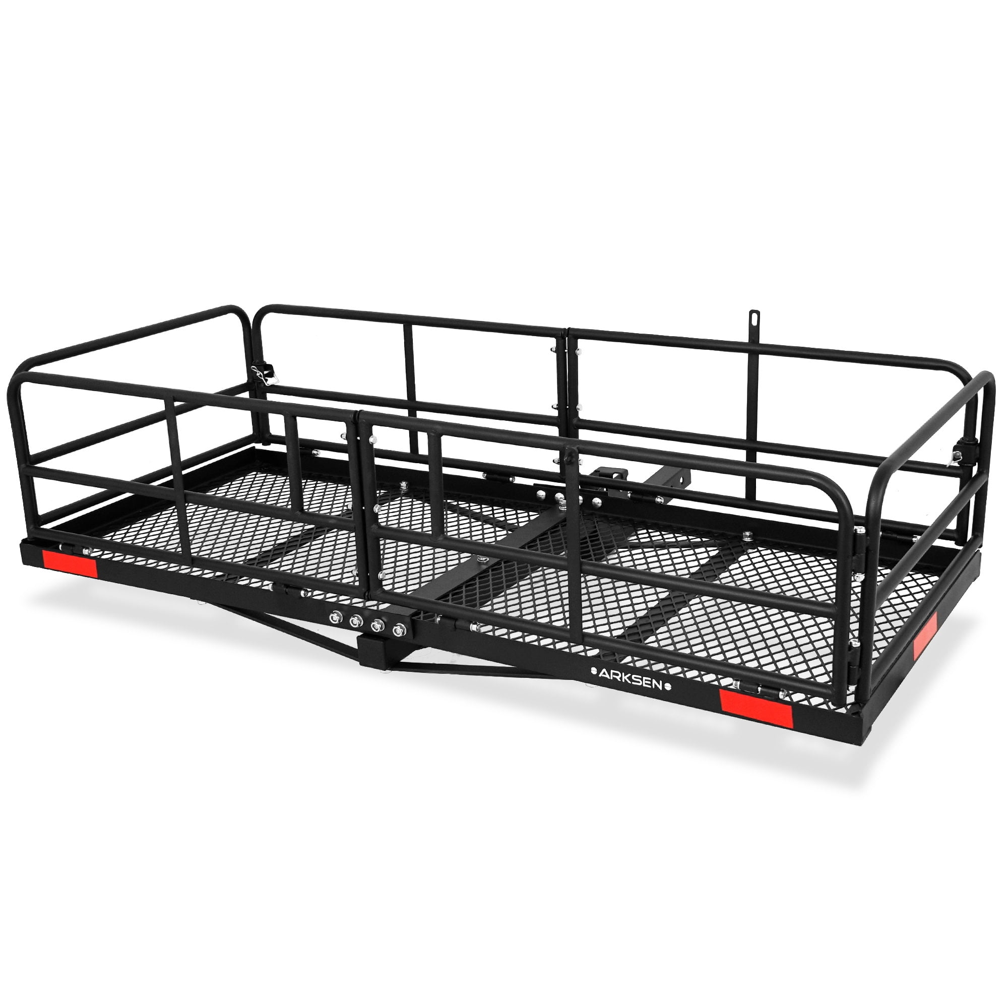 ARKSEN 60" x 24" x 14" Hitch Mount Cargo Carrier Folding Cargo Rack ...