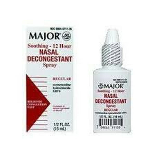 Major Soothing 12 Hour Regular Nasal Decongestant Spray, 1 Fl. Oz ...