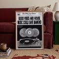 Affixzi Good Vibes House Music Half-Tone Newspaper Print Retro Wall Art ...