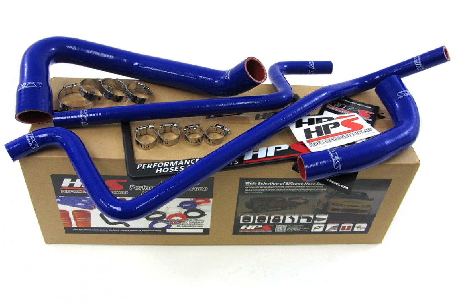 HPS Blue Reinforced Silicone Radiator Heater Hose Kit for Jeep 97-01 ...