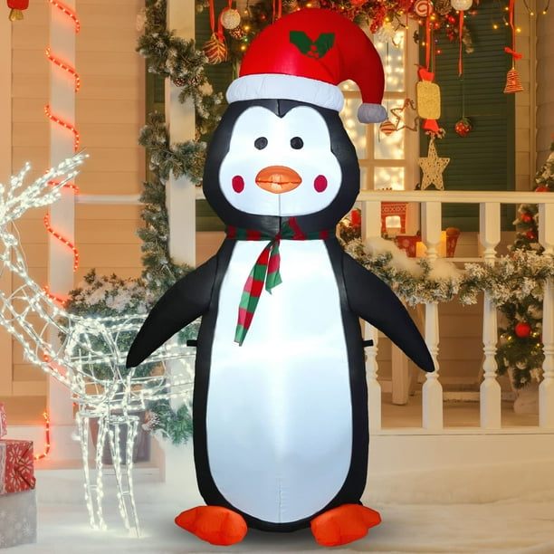 Pingüino Buheco inflable navideño de 1,5 m con luces LED | Walmart en línea