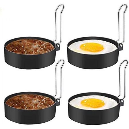 Stainless Steel Egg Rings Set - Stainless Steel Frying Or Shaping Eggs ...