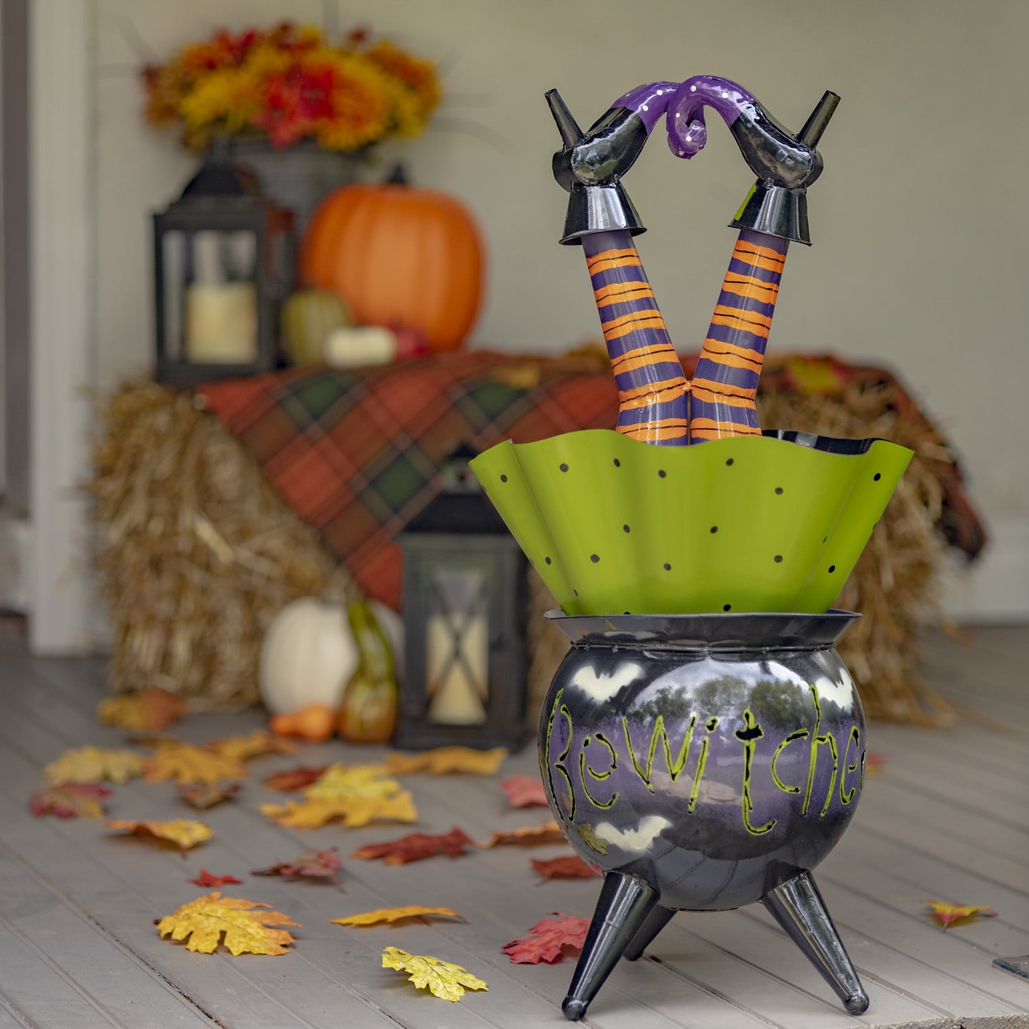 Zaer Ltd. Metal Halloween Figurine Statue Decorations with Bobbly Heads ...