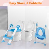 iMounTEK Kids Potty Training Seat with Adjustable Step Stool, Foldable ...