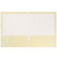 JAM Paper Glossy Two Pocket Folders, Ivory, 6 per Pack - Walmart.com
