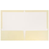 JAM Paper Glossy Two Pocket Folders, Ivory, 6 per Pack - Walmart.com