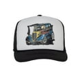 Men's Vintage Custom Hot Rod Hat Snapback Trucker Baseball Hat, Black ...