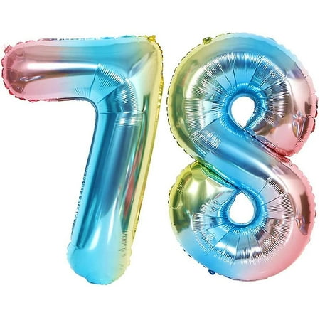 Blue Balloon Number Huge Aluminum Foil Balloon Number Birthday ...