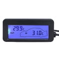 12V Digital LCD Car Thermometer With Backlit Display, Inside And ...