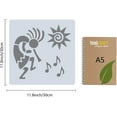 1 Sheet PET Plastic Drawing Painting Stencils Templates Square Creamy ...