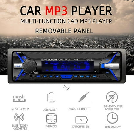Car Radio Player Audio Stereo Music Player Car Kit In-dash Fm Stereo ...