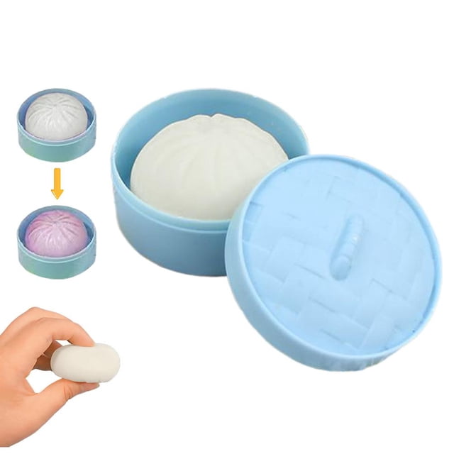 Color Changing Dumpling Squishy Fidget Toy, Sensory Stress Relief Ball ...