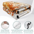 90x96in Quilt Bedding Set, Autumn Forest Watercolor Leaf Lightweight ...