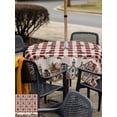 Country Star Square Outdoor Tablecloth with Umbrella Hole Barn Bucket ...