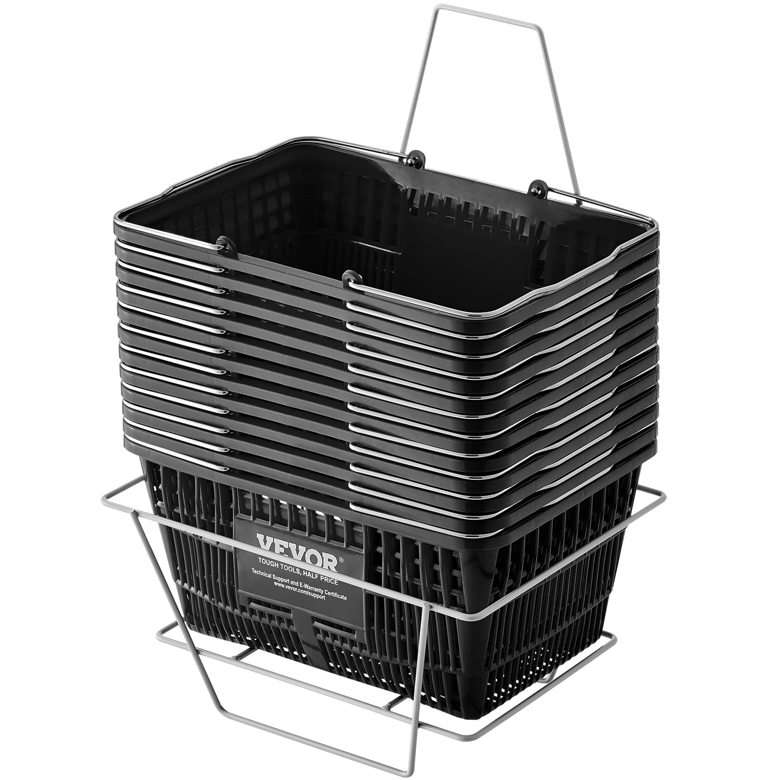 Click here for Vevor Shopping Basket Grocery Basket 12pcs 21l Wit... prices