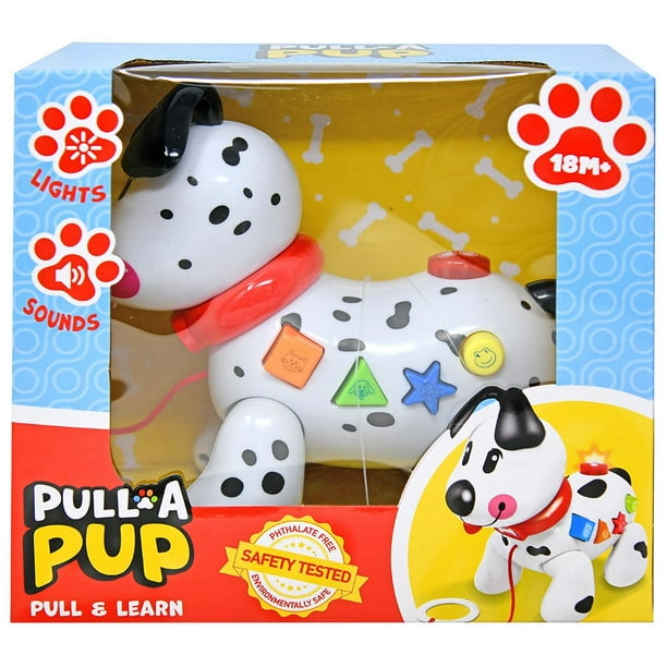 Pull A Pup Learning Dog with lights and sound in box - Walmart.com