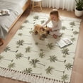 Bedroom Rug Carpet 3'x 5', Palm Trees Washable Floor Carpet with ...