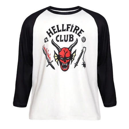 Stranger Things Cosplay Costume Hellfire Club Cotton Tshirt Hombre ...