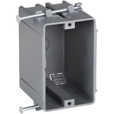 12 cu. in. Work Rectangle Thermoplastic 1 Gang Utility Handy Box, Gray ...