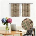 Bigfoot and Tree Brown Pattern Blackout Curtains,Triple Weaved Fabric ...