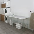 AmGood 30 in. x 96 in. Open Base Stainless Steel Work Table ...