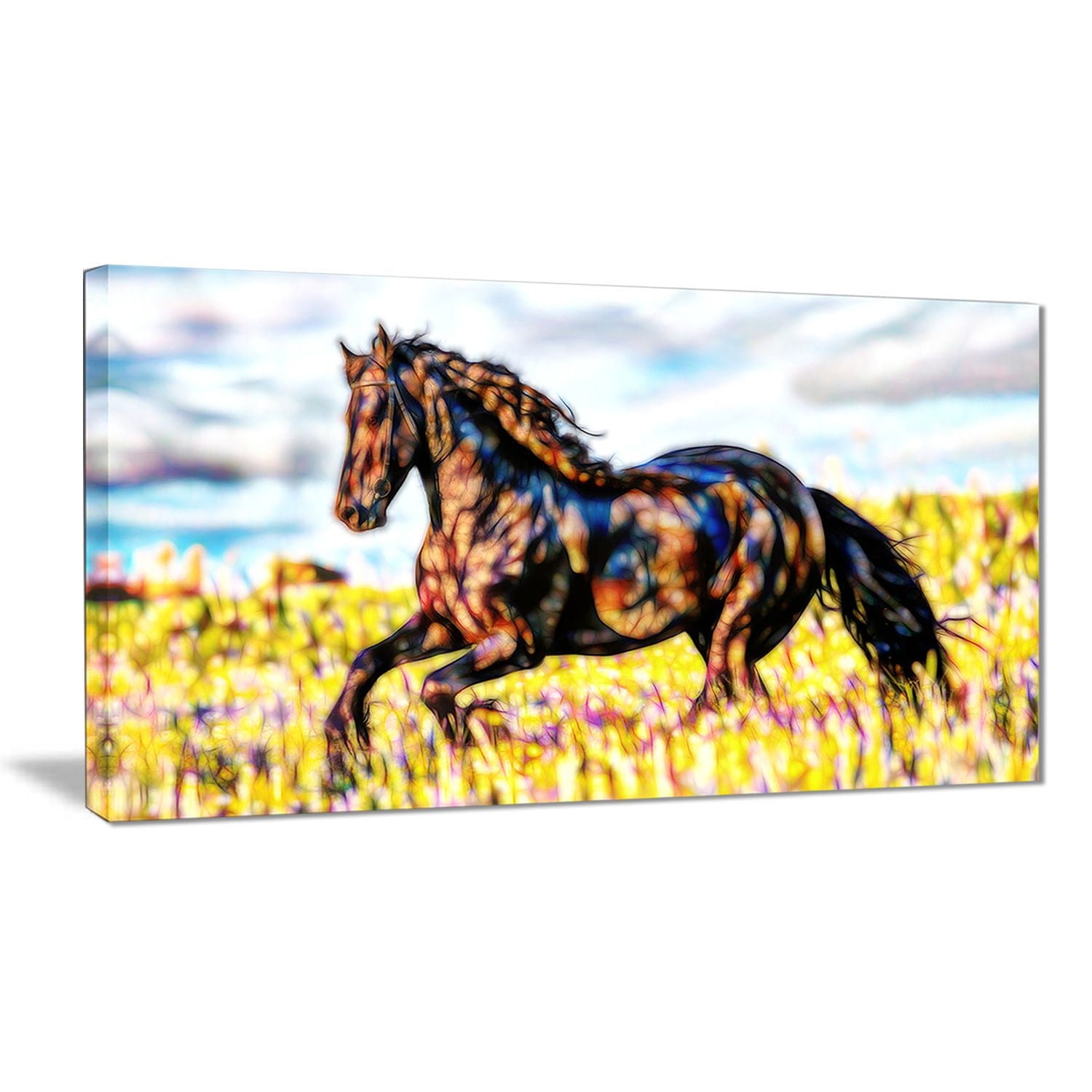 Click here for Designart Design Art Ride Free Horse Animal Art Si... prices