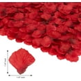 Bulk Pack of 3000 Pcs Dark Red Artificial Silk Rose Petals for Wedding ...