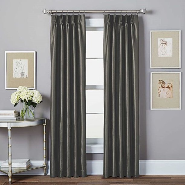 Peri Spellbound Lined Pinch Pleat Panel Pewter 108 INCH - Walmart.ca