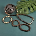 HZMAN Wrap Bracelets Men Women, Hemp Cords Wood Beads Ethnic Tribal ...