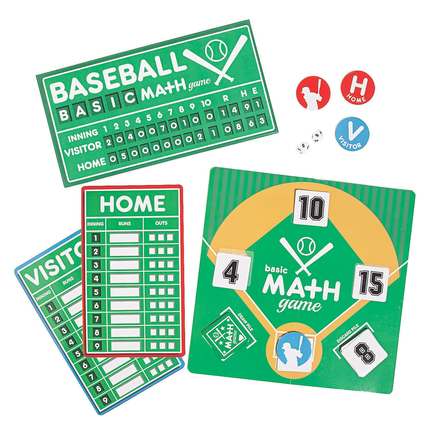 Baseball Addition And Subtraction Game - Educational - 34 Pieces ...