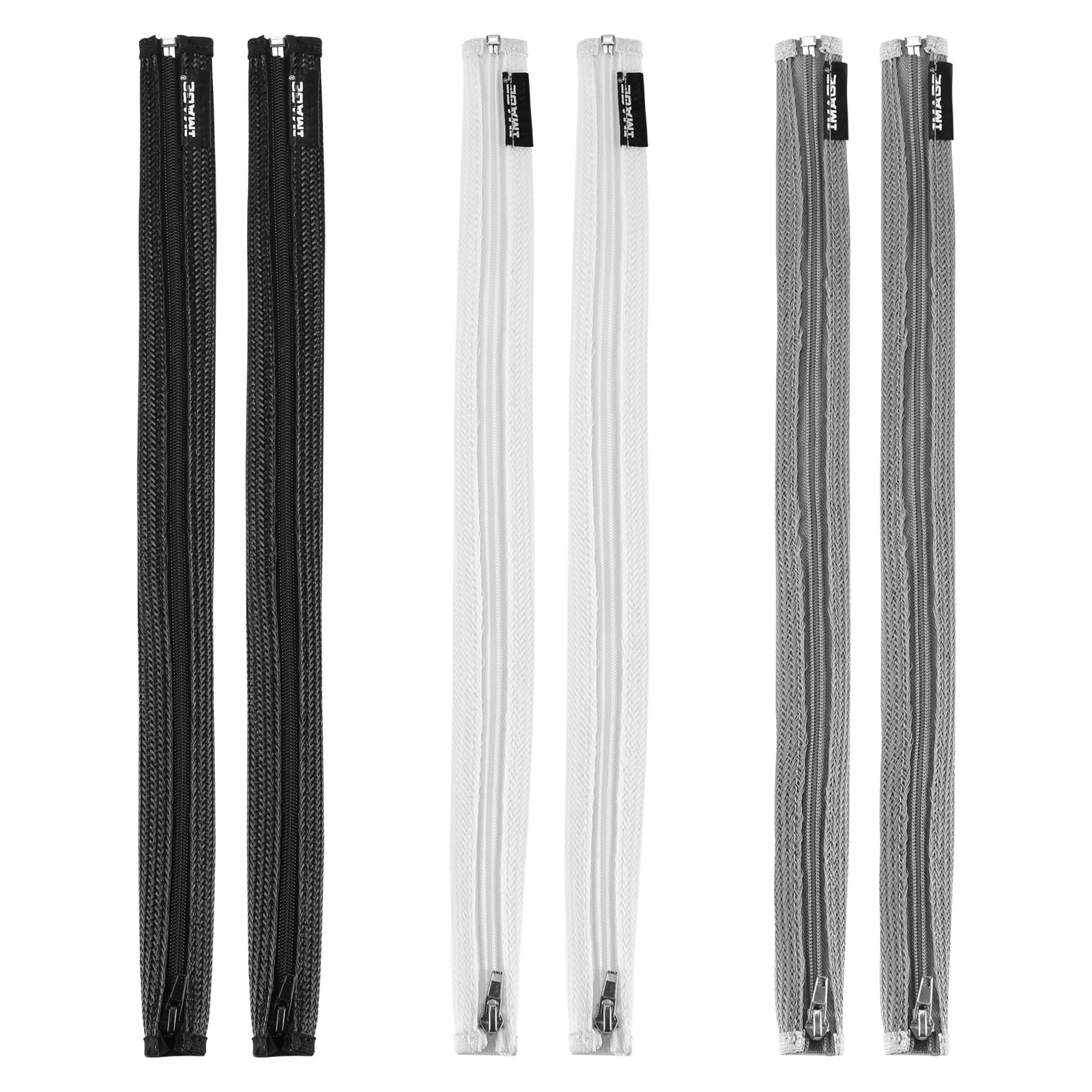 Image 6 Pieces 20inches Cable Sleeve Wrap Cover Organizer Zipper for TV ...