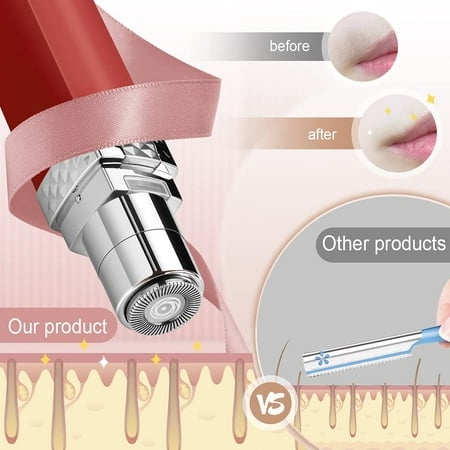 Womens Facial Hair Remover Hair Removal Painless Face Shaver Waterproof ...