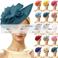 Censtreet Feather Flower Decorated Fascinator Hat for Women Elegant ...
