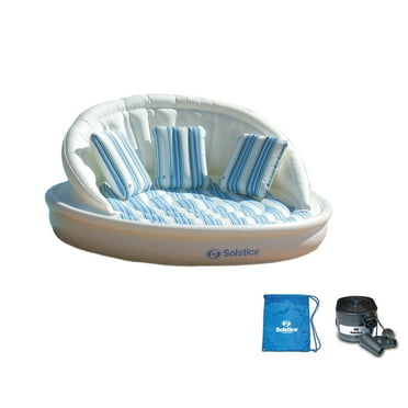 Poolmaster Vinyl Rio Sun Adjustable Reclining Chaise Pool Float ...