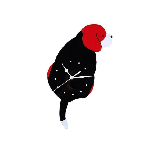 pitrice Cartoon Acrylic Swing Quartz Wall Wall Clock cat tock gift ...