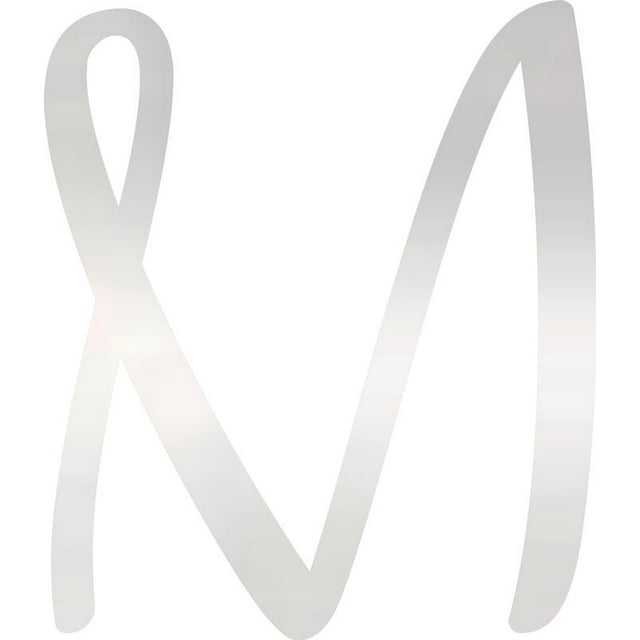 Acrylic Letter M Script, 3'' Tall Clear Alphabet Craft, Color Options ...