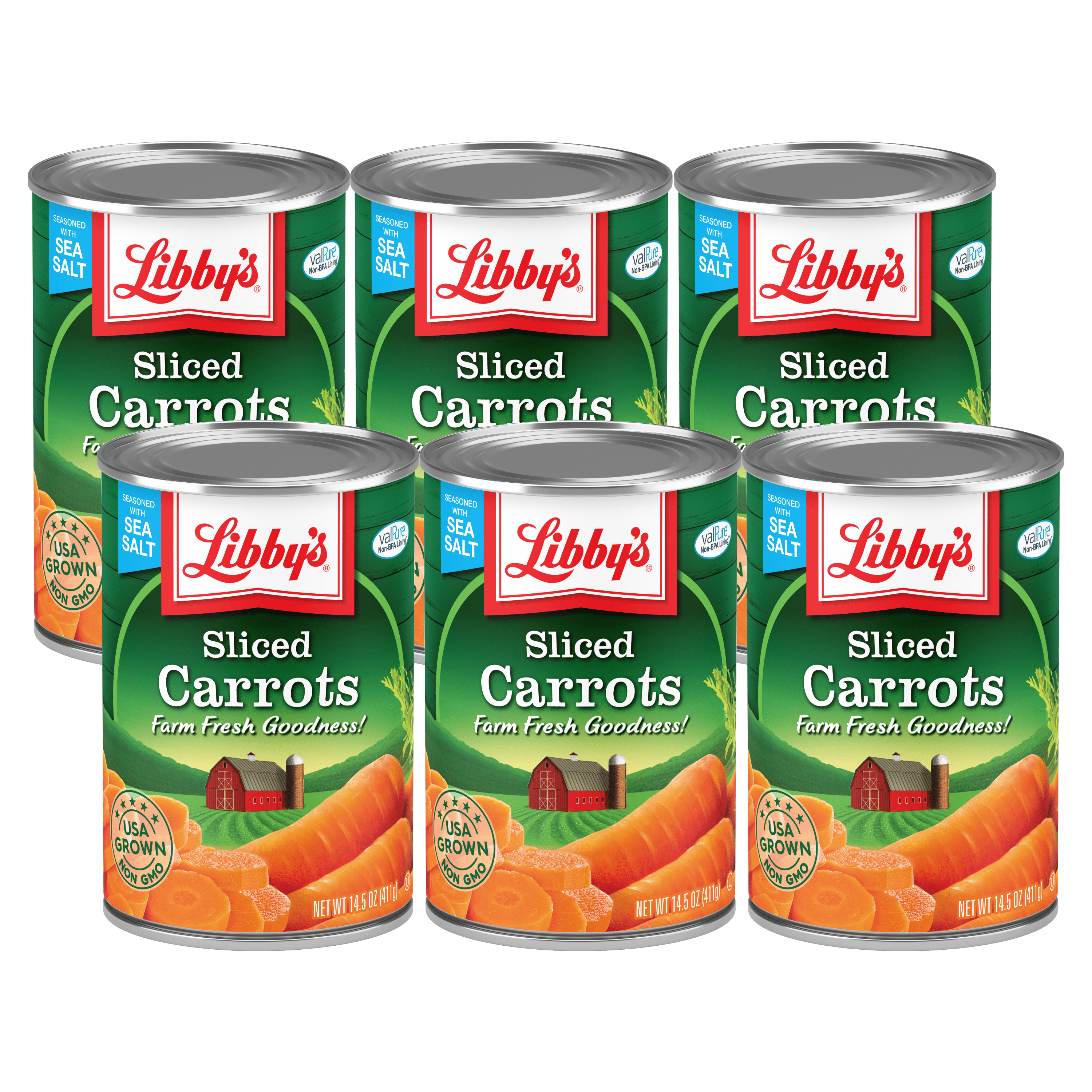 (6 Cans) Libby's Sliced Carrots, 14.5 oz - Walmart.com